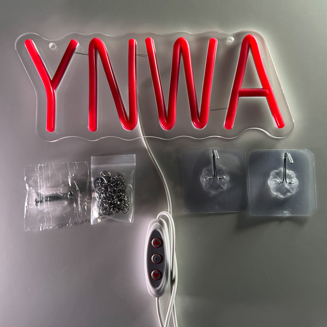 YNWA Red Neon Glow Sign – Kop Chants