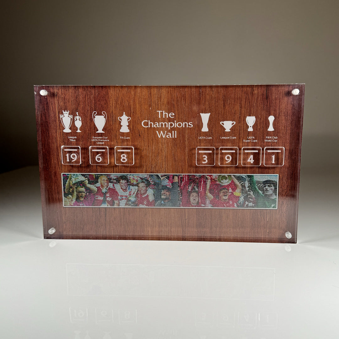 CHAMPIONS WALL DESKTOP REPLICA – Kop Chants